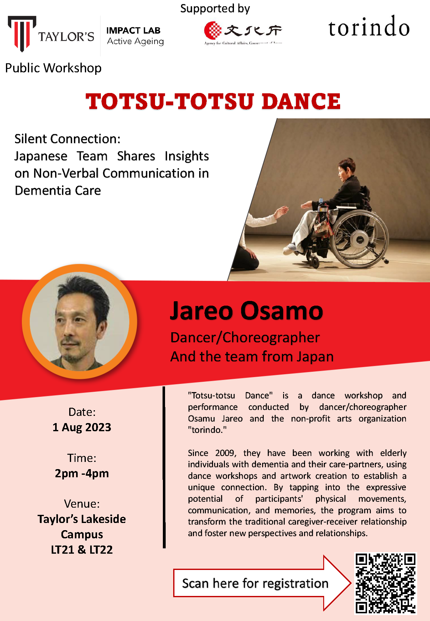 Totsu-totsu Dance Workshop in Malaysia 2023マレーシアでのWSのお知らせ 2023 | torindo ｜ torindo